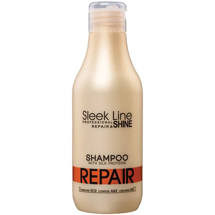 Sleek Line Repair Shampoo szampon z jedwabiem do włosów zniszczonych ...