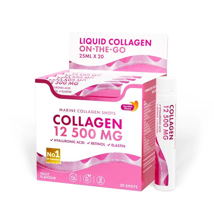 Swedish Nutra Marine Collagen 12 500 mg Shots Kolagen morski w shotach ...