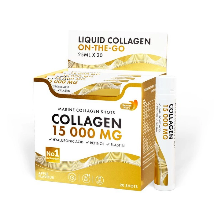 Swedish Nutra Marine Collagen 15 000 mg Shots Kolagen morski w shotach ...
