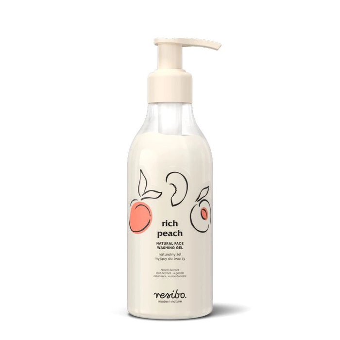Resibo Reach Peach Naturalny żel do mycia twarzy, 250 ml | puderikrem.pl