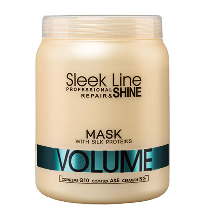 Sleek Line Repair Volume Mask maska do włosów z jedwabiem zwiększająca ...